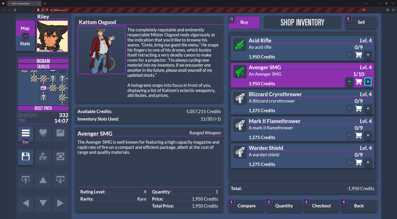 [TiTS] Dungeon Hotkeys – Coming ASAP – Fenoxo's Blog